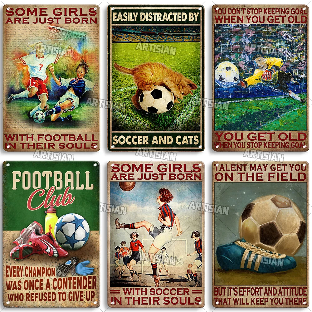 Vintage Soccer Poster