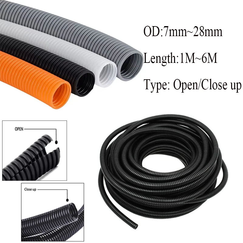 3-6MInsulation-Corrugated-Polyethylene-tube-harness-casing-Cable ...