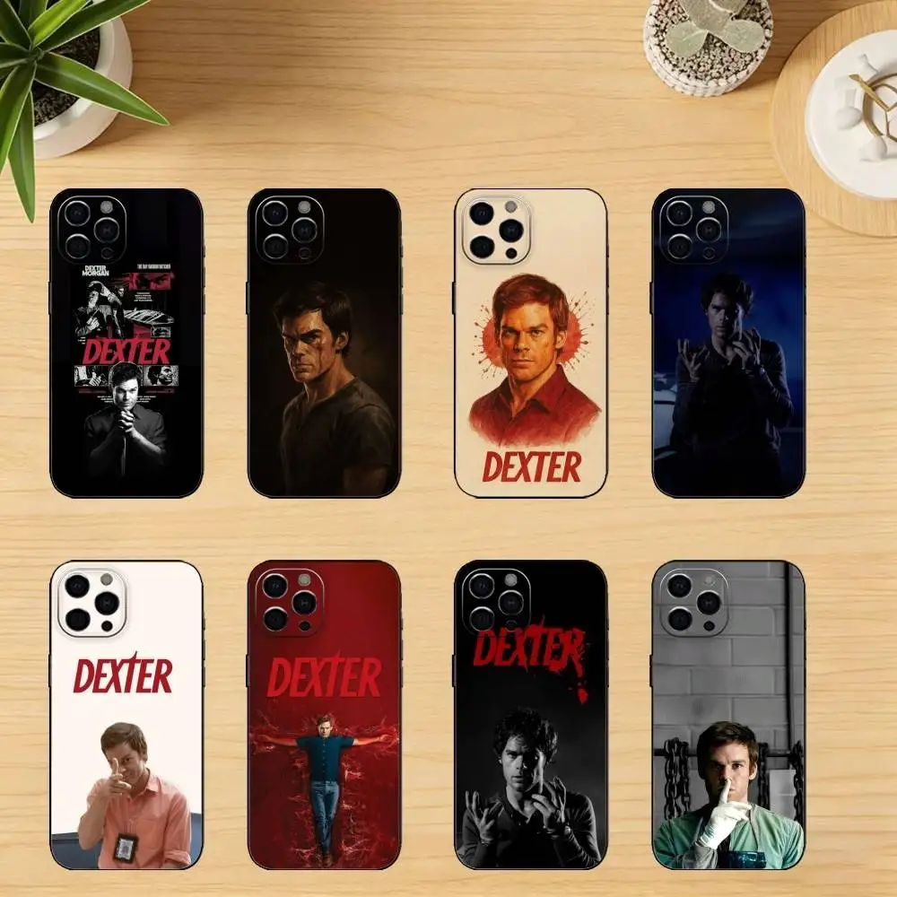 D-Dexter M-Morgan Phone Case Silicone black Soft For IPhone 17,16,15,14 ...