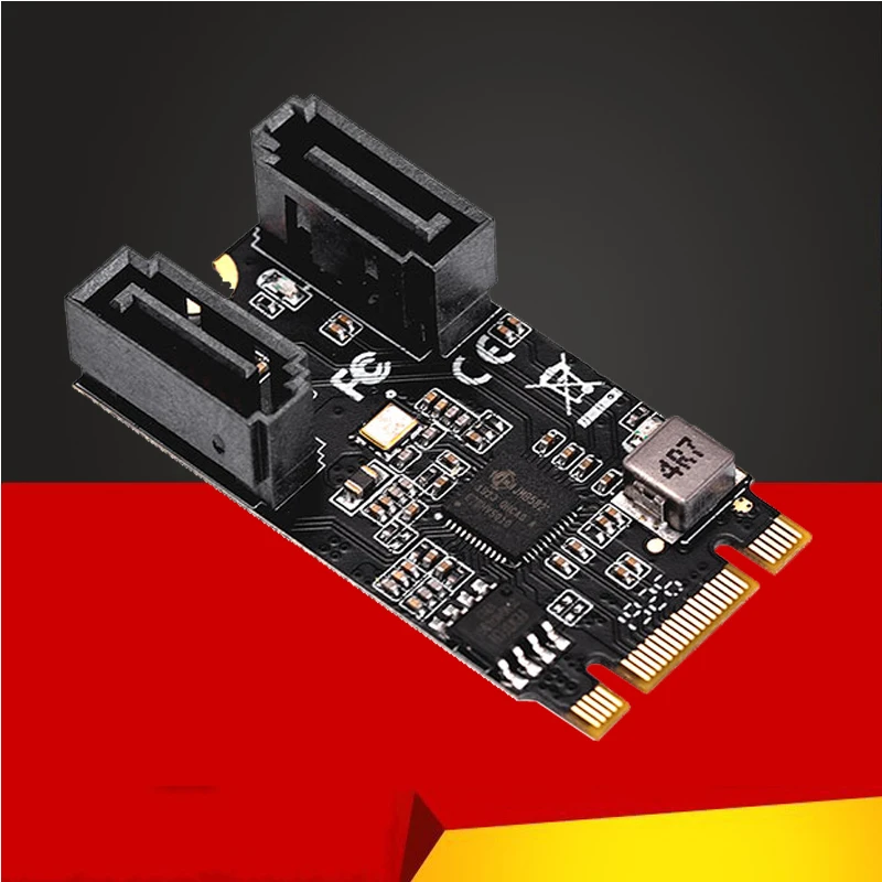 M.2 to SATA Adapter SATA Port Multiplier 2 Port SATA III 6Gb/s M2 22x42 ...