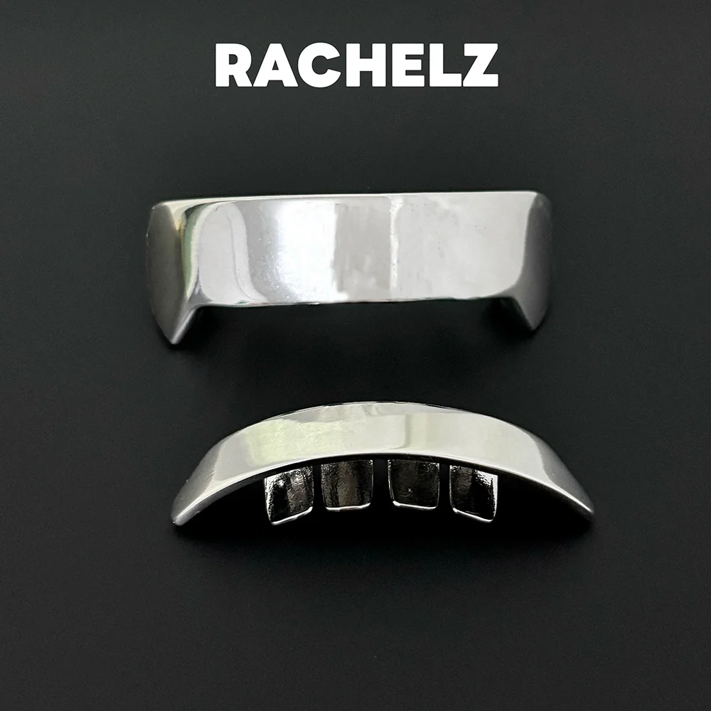 RACHELZ Futuristic Cyberpunk Square Glossy Tooth Grillz Fangs Hip Hop ...