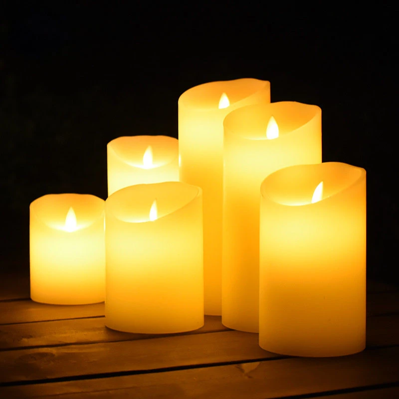 Moving Wick Led Candles with Flickering Flame Battery Powered Led Tea ...