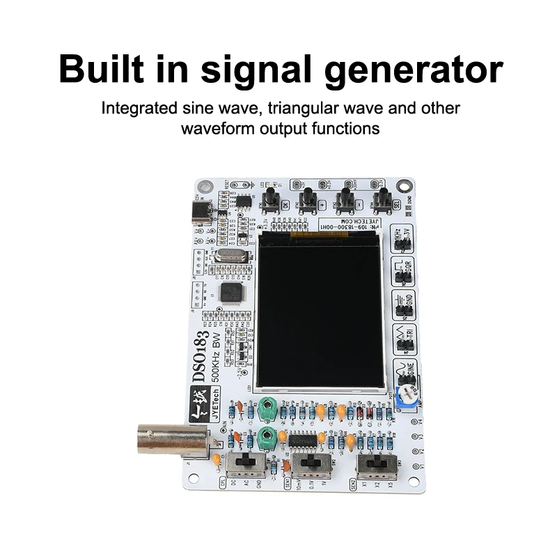 DSO183 DC 5V DIY Digital Oscilloscope Kit 0-500kHz Oscilloscope ...
