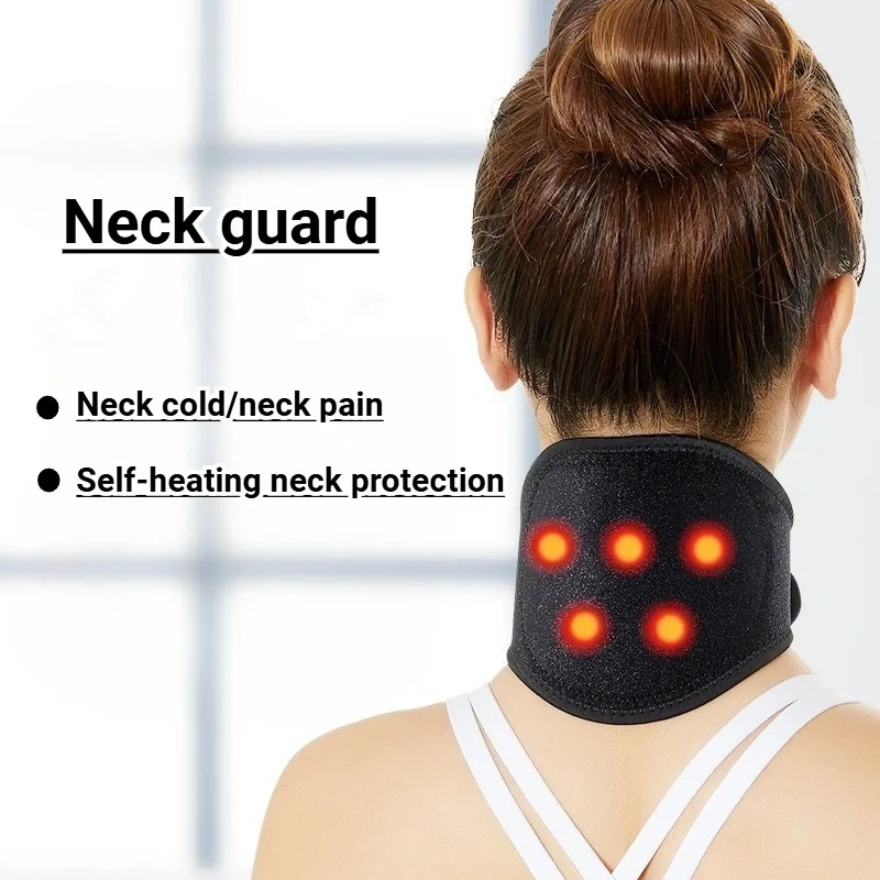 Tourmaline Neck Brace Self-heating Neck Wrap Band Health Care Cervical ...