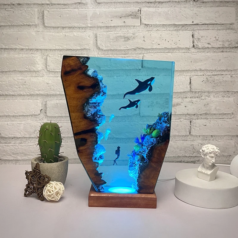 Seabed-World-Organism-Resin-Table-Light-Creactive-Art-Decoration-Lamp ...