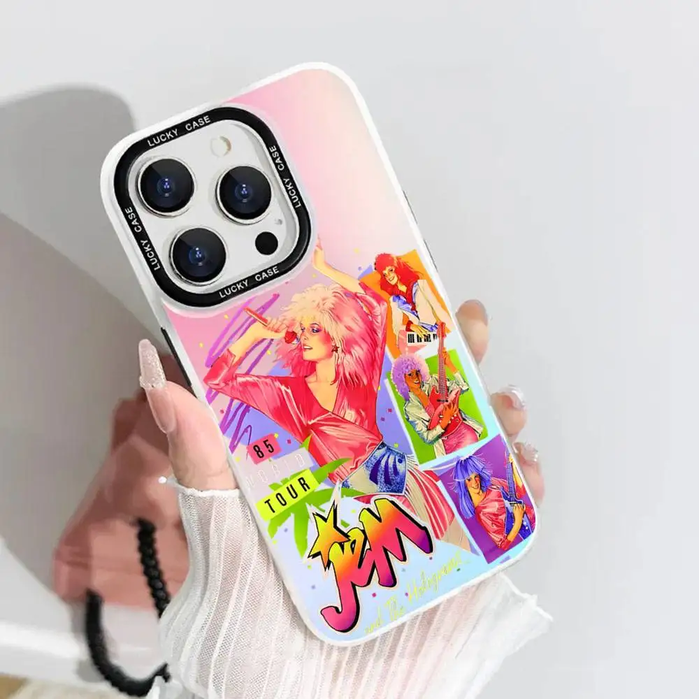 1pc Jem And The Holograms Phone Case Laser IMD Color Silver Shell For ...