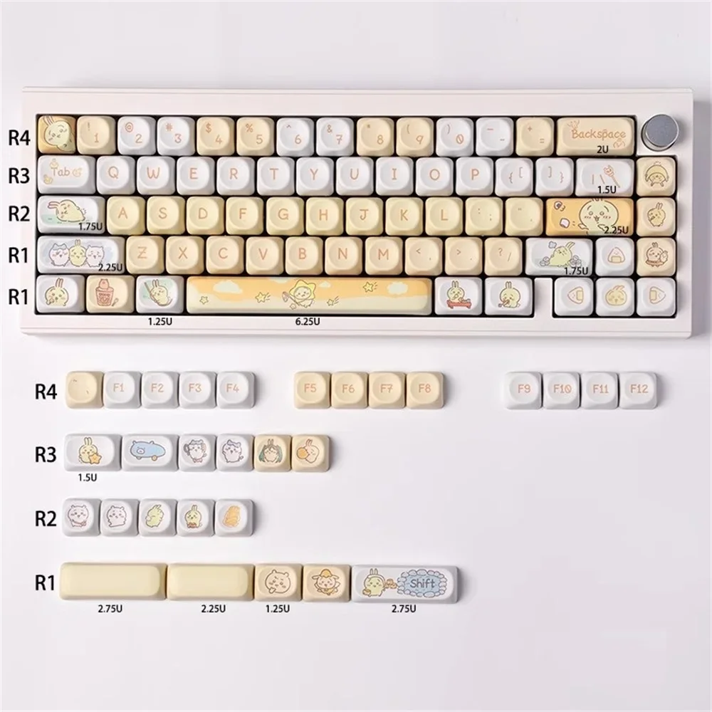 Cute Chiikawa Usagi Keycap Keyboard Decoration - Chiikawa Plush