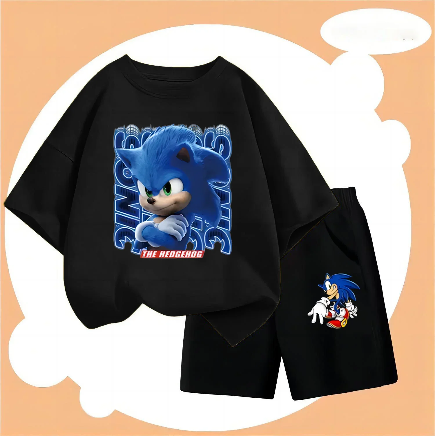 Conjunto de verano de 2 a 12 años para niños, ropa de pareja de Sonic ...