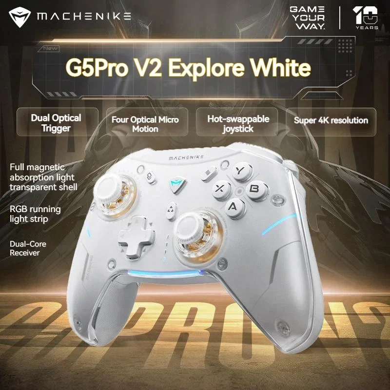 MACHENIKE-G5Pro-V2-Collector-s-Edition-Three-mode-Optical-Gamepad-Hot-swappable-Hall-Joystick ...