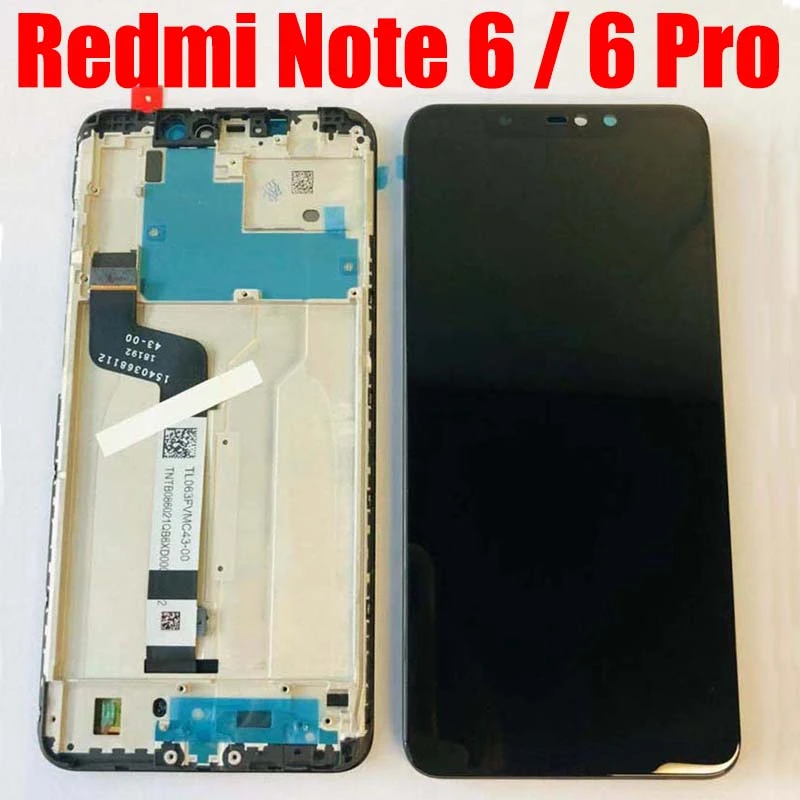 Original 6.26 For Xiaomi Redmi Note 6 Pro Global Lcd Display Screen ...