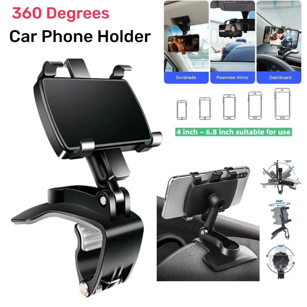 Car-Phone-Holder-360-Degrees-Rotatable-Universal-Smartphone-Stands-Car ...