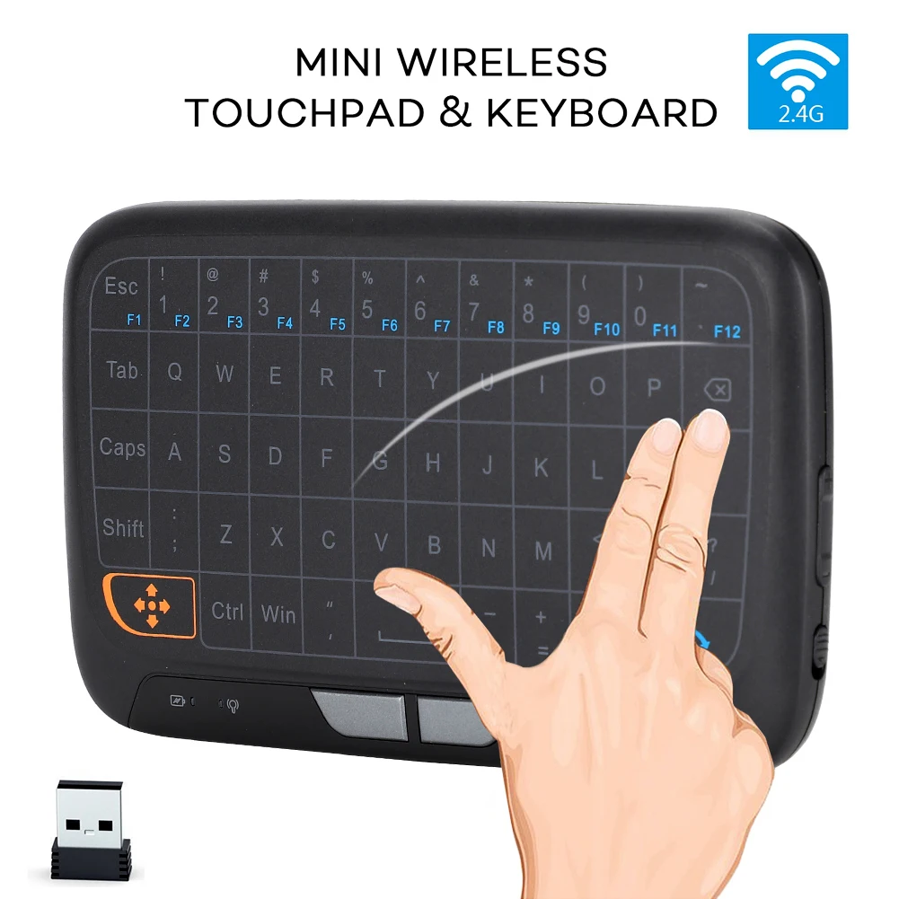 2.4Ghz Mini Wireless Keyboard With Touchpad, Whole Panel Multi touch ...