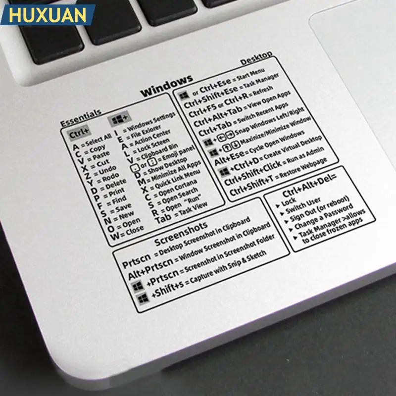 For-Windows-PC-Computer-Reference-Keyboard-Shortcut-Sticker-Adhesive ...