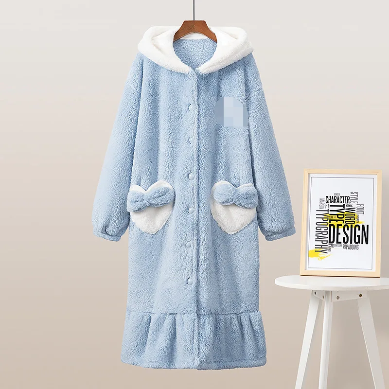 Sanrio-pajamas-Cinnamoroll-Sleep-Robe-Winter-cartoon-bathrobe-Women-s ...