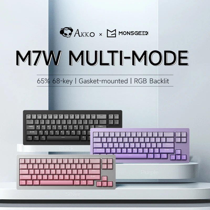 MonsGeek-Teclado-mec-nico-M7W-65-68-teclas-trimodo-Bluetooth-2-4G-inal ...