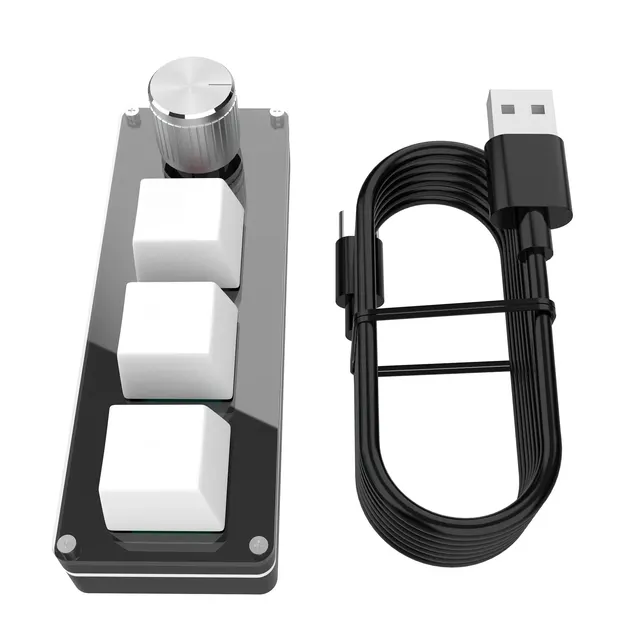 Programmable Keyboard Macro Mechanical DIY Mini RGB Gaming Custom 3 ...