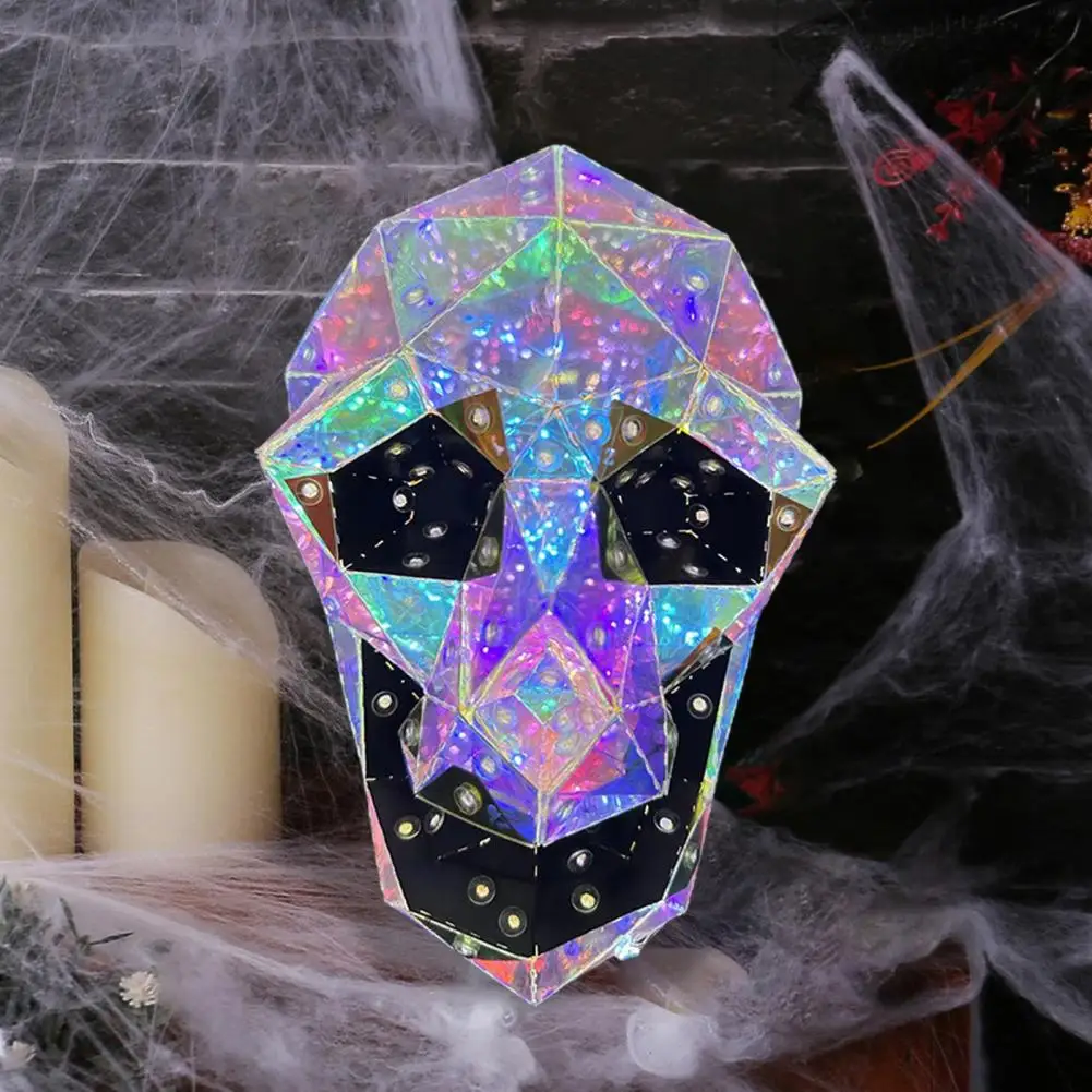 Halloween-Lighted-Skull-Prismatic-Iridescent-Skull-LED-Lights-Halloween ...