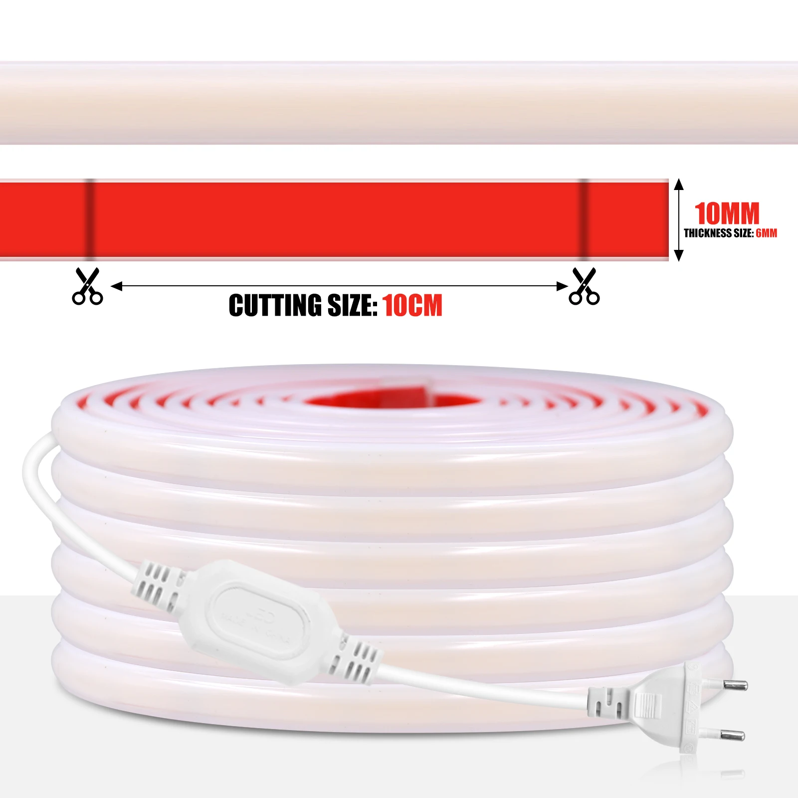 220V-COB-Led-Strip-240-Leds-M-10cm-Can-Cut-Flexible-Tape-Ribbon-White ...