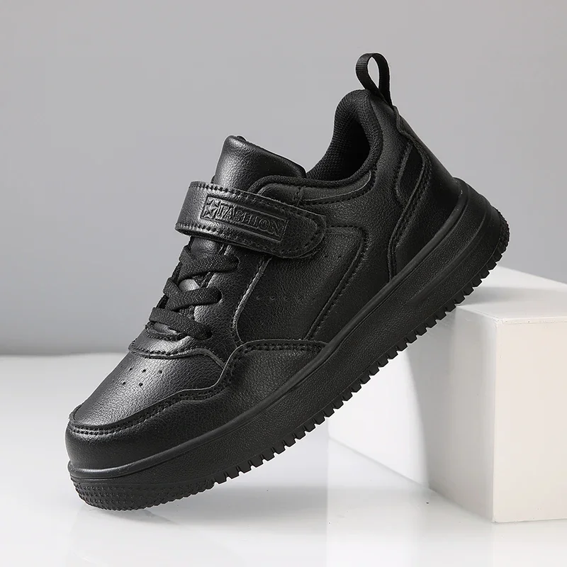 New-Casual-Leather-Sneakers-for-Children-Solid-Color-Fashion ...