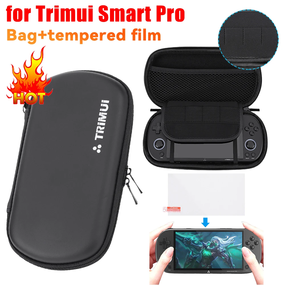 Case Bag For Trimui Smart Pro Carrying Case Handheld Game Console Black ...
