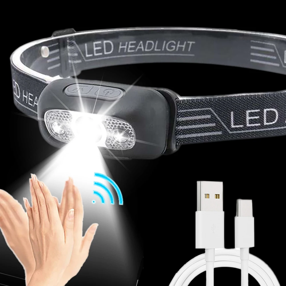 Portable-Mini-LED-Headlight-Body-Motion-Sensor-Headlamp-USB-Rechargeable-Waterproof-Head-Lamp ...