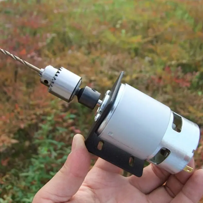 New 775 Motor DC 12-24V Electric Drill With Drill Chuck For Polishing ...