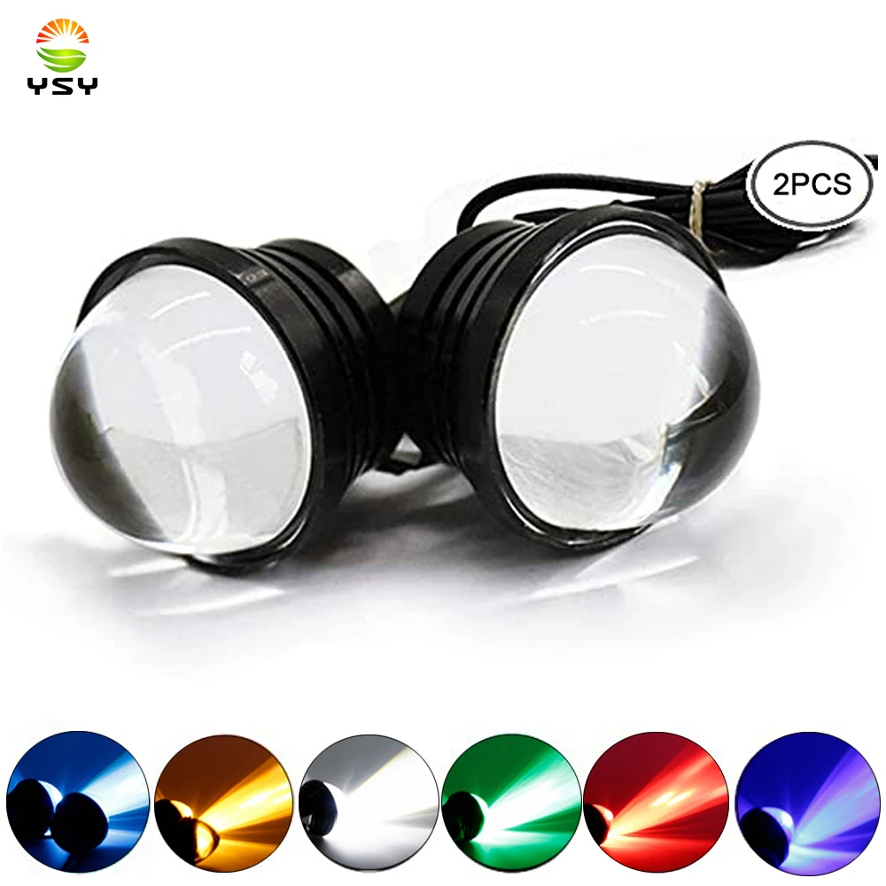 2pcs Car Light Assembly Car LED Daytime Running Light 12V Fish eye Fog ...
