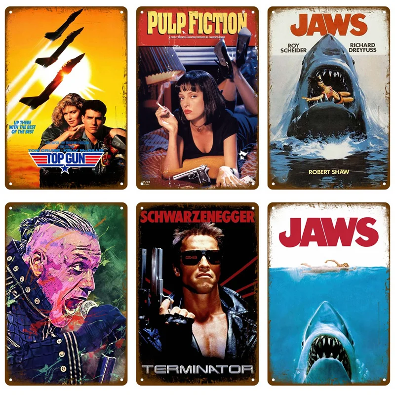 Movie-Metal-Sign-Industrial-Deco-Retro-Film-Tin-Sign-Aesthetic-Living ...