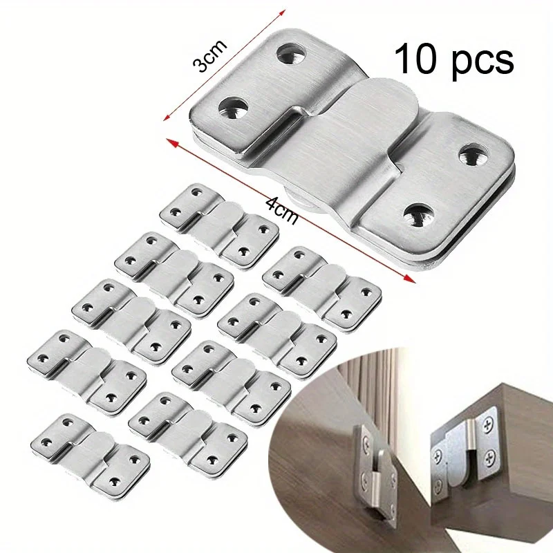 10pcs-Flush-Mount-Brackets-Heavy-Duty-Picture-Hangers-Z-Clip-Interlock ...