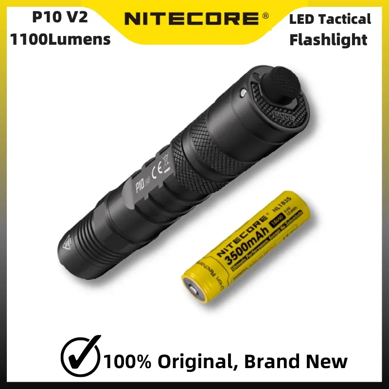NITECORE-P10-V2-Flashlight-1100-Lumens-CREE-XP-L2-V6-LED-STROBE-READY ...