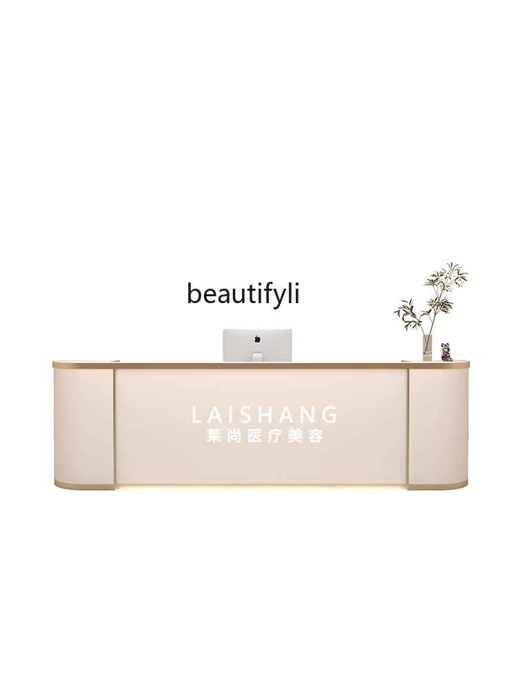 Light-Luxury-Beauty-Salon-Bar-Counter-Simple-Modern-Clothing-Store ...