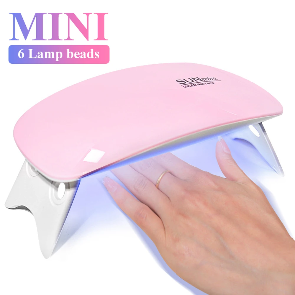 6W-Mini-Nail-Dryer-Machine-Portable-6-LED-UV-Manicure-Lamp-Home-Use ...