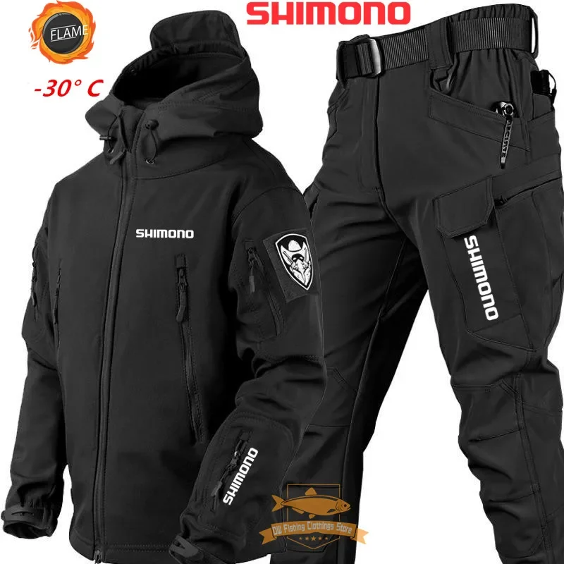 Ropa-de-pesca-de-terciopelo-resistente-al-fr-o-para-hombre-traje-de ...