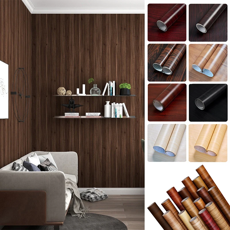 Wood-Contact-Paper-Wallpaper-Peel-and-Stick-Light-Wood-Grain-Stickers ...
