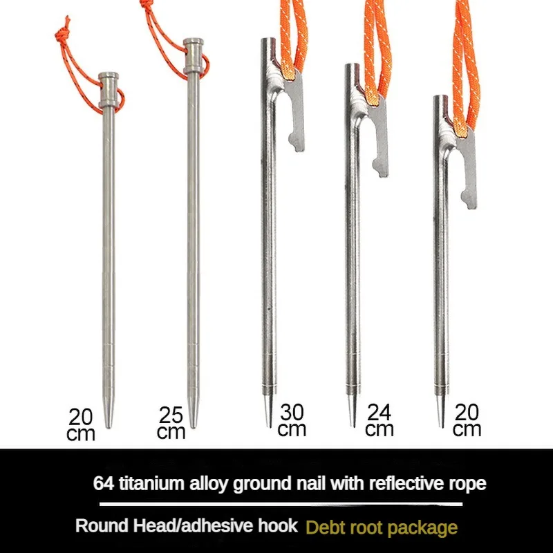 Outdoor-Titanium-Ground-Nails-Titanium-Alloy-Ground-Nails-Long-Canopy ...