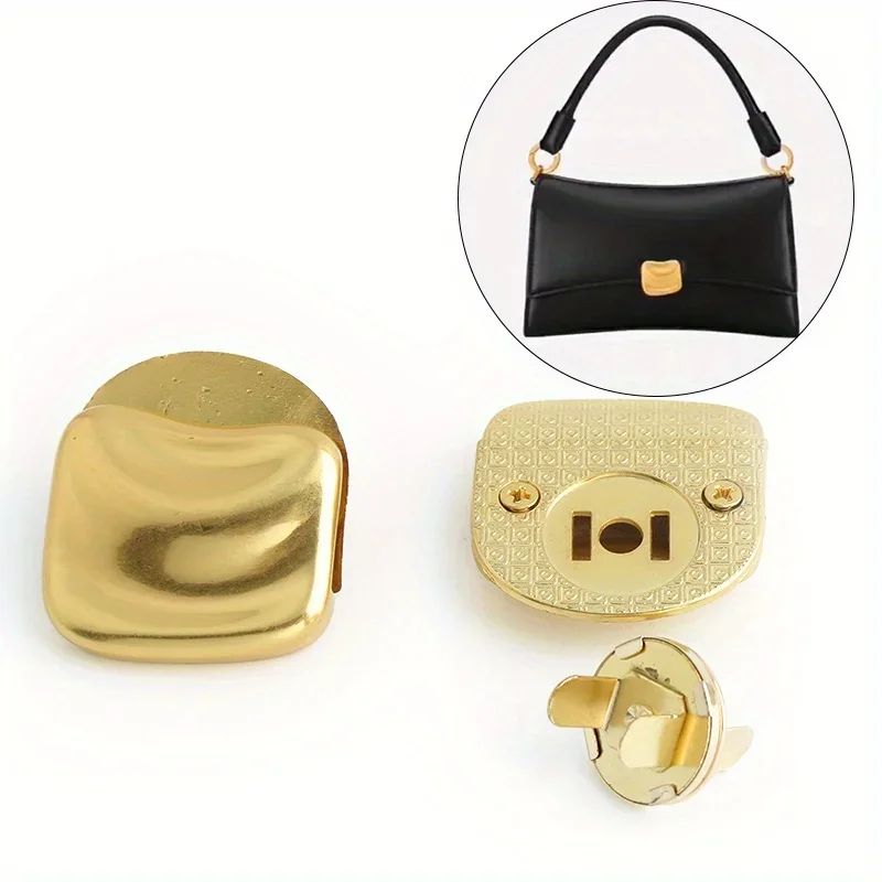 2PCS-Zinc-Alloy-Handbags-with-Magnetic-Clasp-Fashion-Lock-Retro-Gold ...