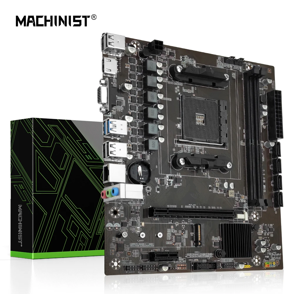 Machinist-B450-motherboard-AMD-supports-DDR4-desktop-RAM-AM4-CPU-slot ...