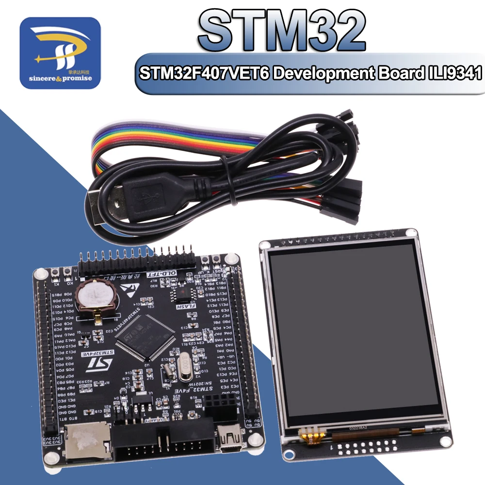 Placa-de-Desenvolvimento-STM32F407VET6-Cortex-M4-STM32-placa-m-nima-de-aprendizagem-do-sistema ...