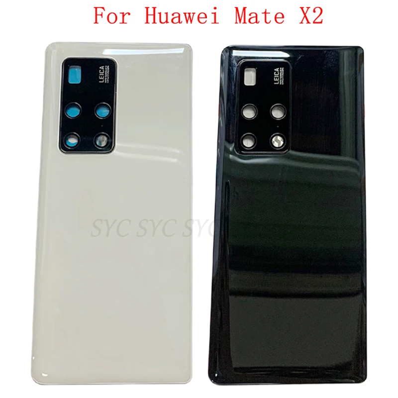 Original Battery Cover Rear Door Case Housing For Huawei Mate X2 Back Cover with Camera Frame ...