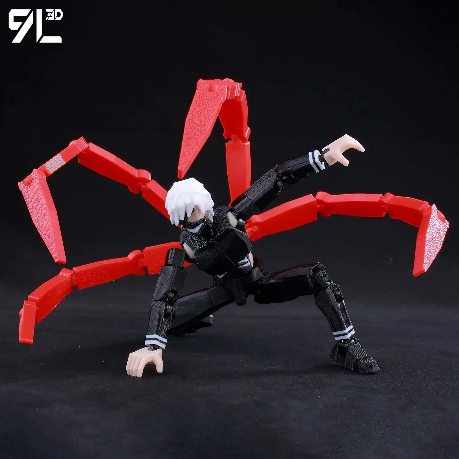 Figurine articulée 3D 9L-Kaneki Ken de Tokyo Ghoul Lucky Dummy 13 ...