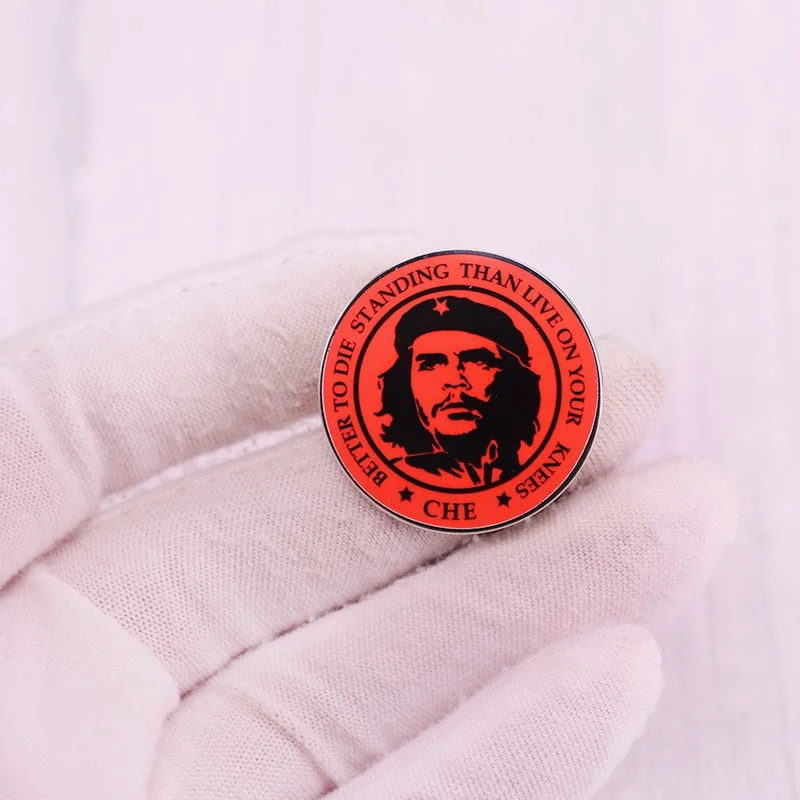 Cuban Revolution Guerilla Socialist Communist Che Guevara Brooch Red ...