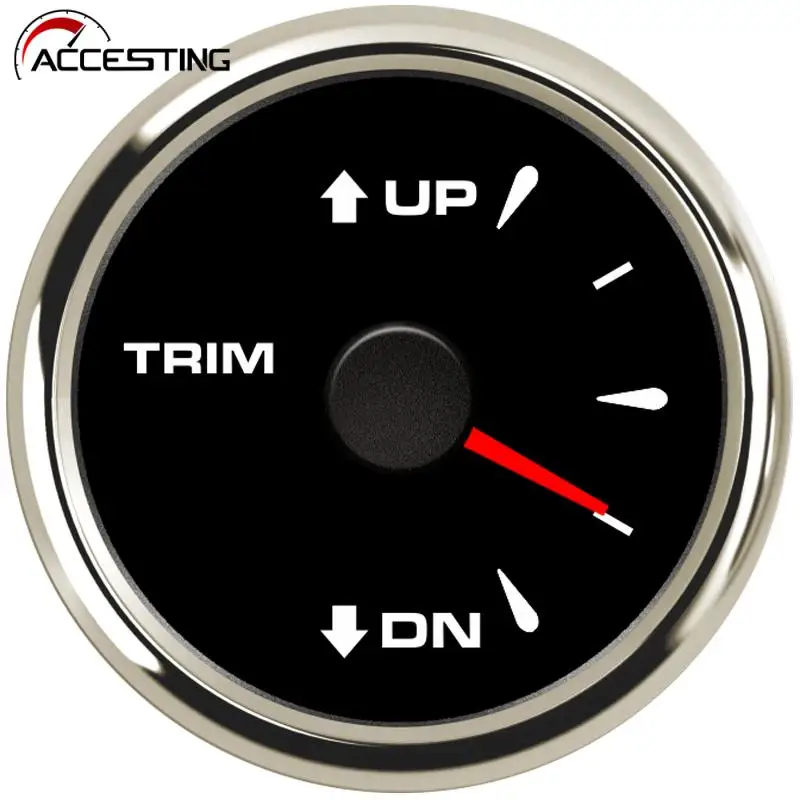 Boat Trim Gauge for Inboard Outboard Engine 52mm Marine Trim Tilt ...