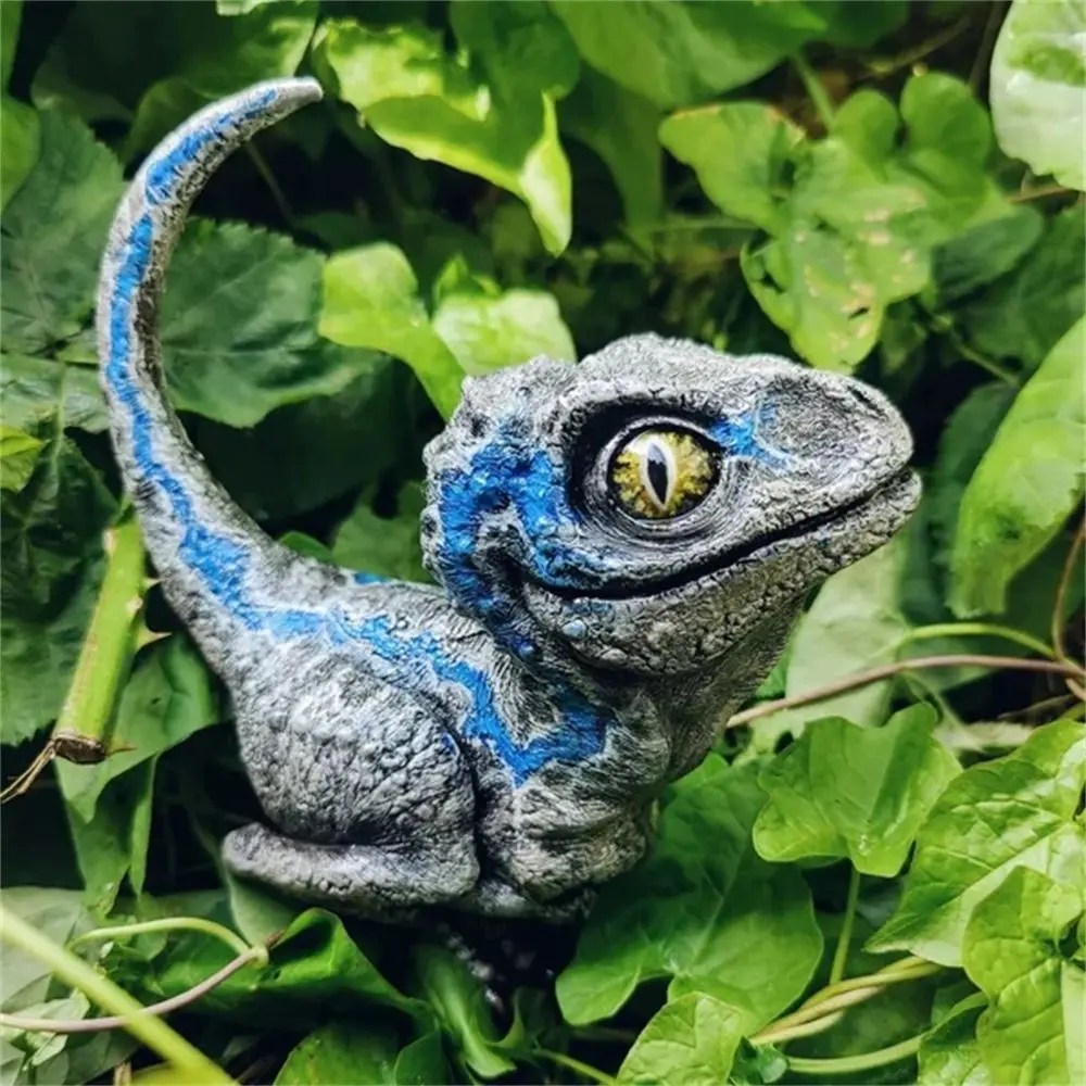 New-Born-Velociraptor-Jurassic-Resin-Craft-Blue-Pattern-Dinosaur ...