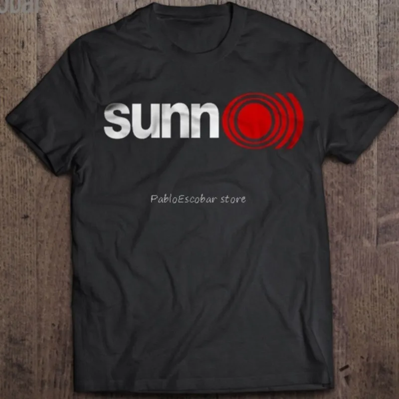 New Sunn O))) Band Red Logo Metal Rock Band Men'S Black T-Shirt Size S ...