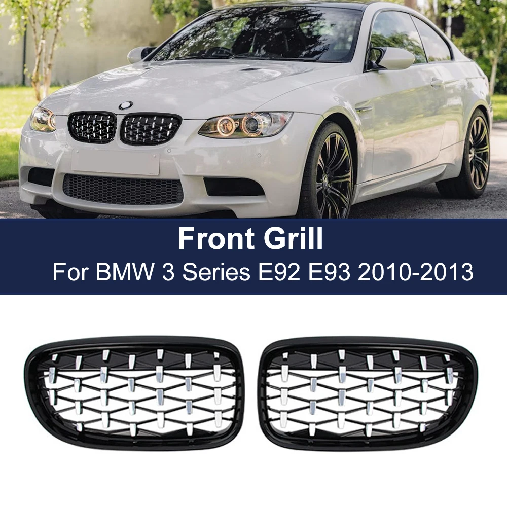 Abs Gloss Black Front Kidney Grill For Bmw E92 E93 Lci 2 Doors 2010 ...