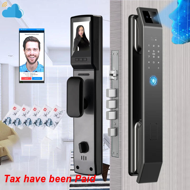 3D-Face-Recognition-Unlock-Digital-Door-Lock-With-Camera-FIngerprint ...