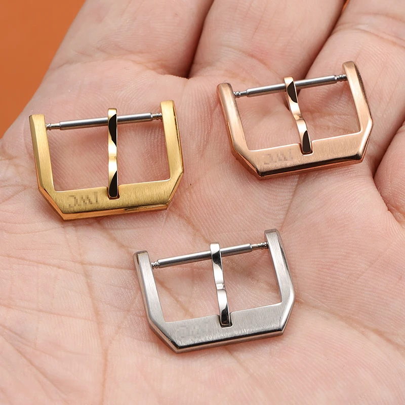 18mm-20mm-Watch-Buckle-Genuine-Leather-Watch-Band-316L-Stainless-Steel ...