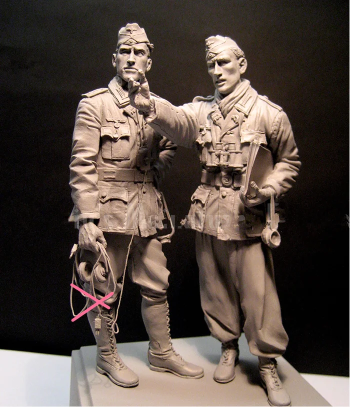 1:16 Resin Figure Model Kit Unassambled Unpainted 16307+16082(2 figures ...