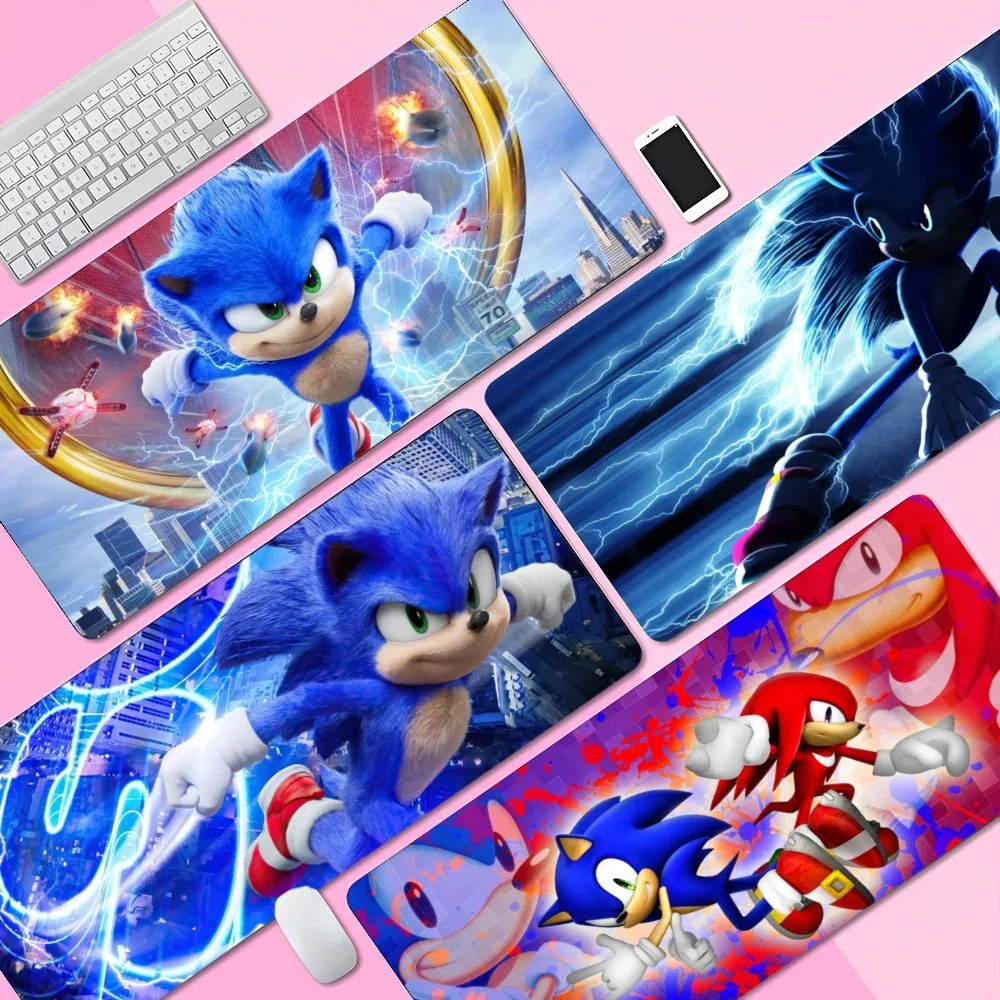 S-Sonic The H-Hedgehog 90x40cm Big Keyboard Mat Table Mat Students ...