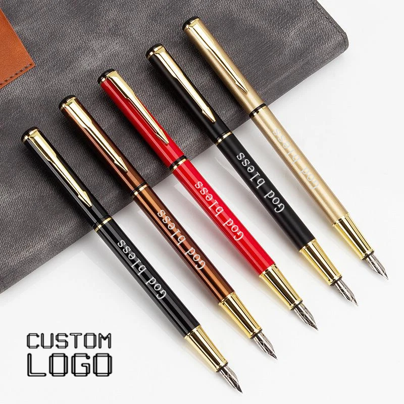 Custom Engraved Metal Pen Business Private Order Fountain Pen ...